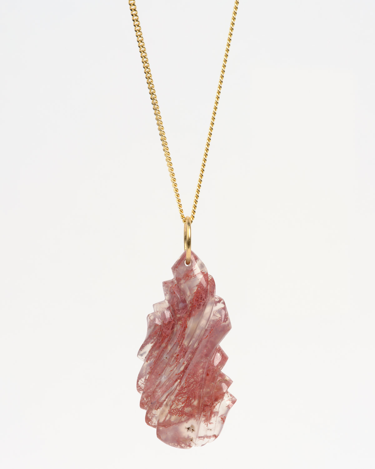 Pratt daddy crystals rose quartz pendant necklace store