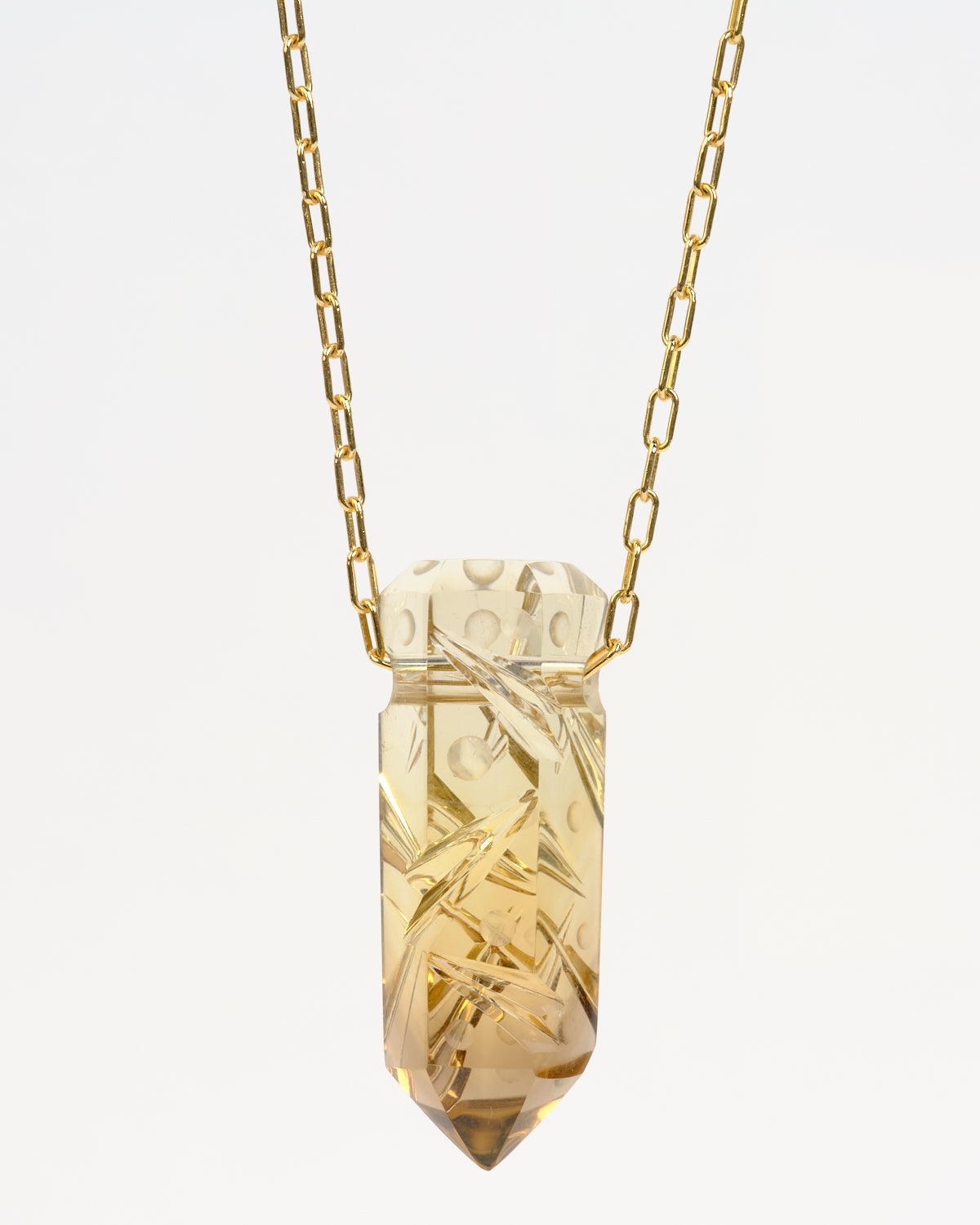 Tri-Color Quartz Carved Pendant | Pratt Daddy